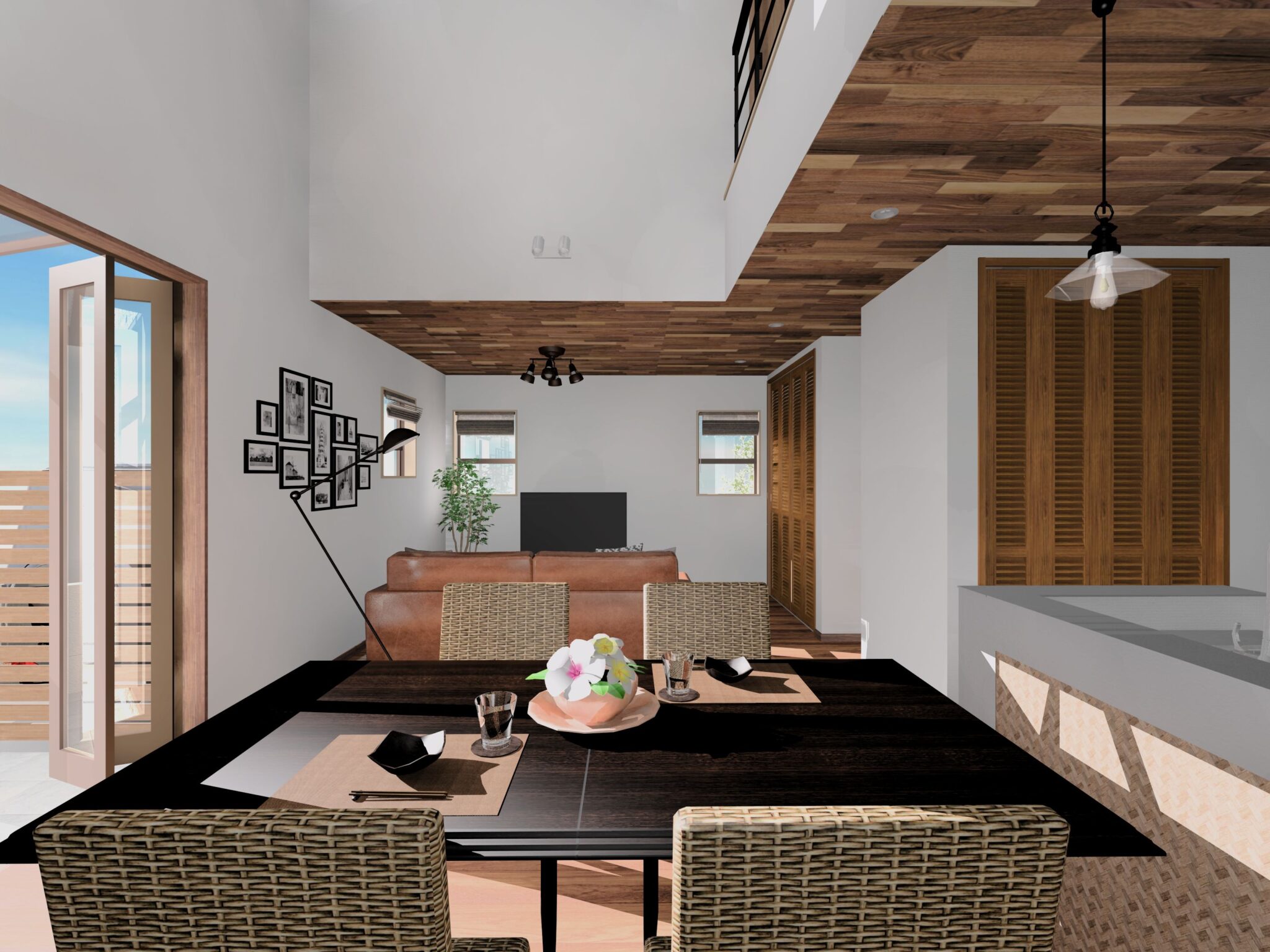 大きな吹き抜けがあるお家 - haconiwa-house